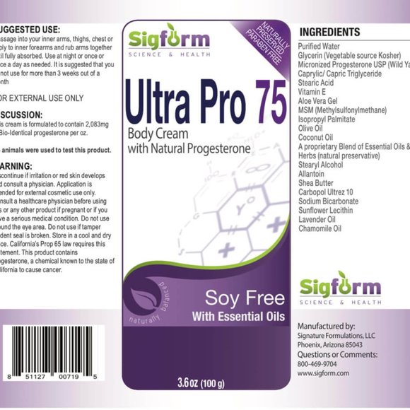 Sigform | Bath & Body | Bioidentical Progesterone Cream For Women 4 ...